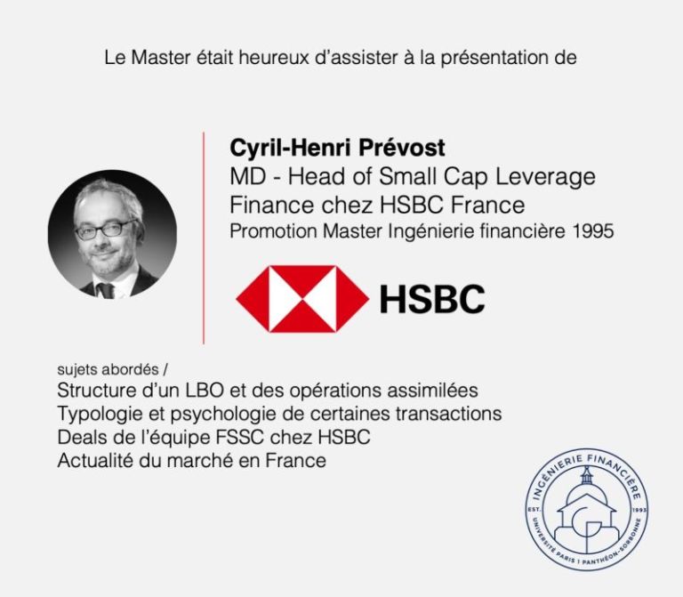 Conférence avec HSBC – Ingéfi Sorbonne